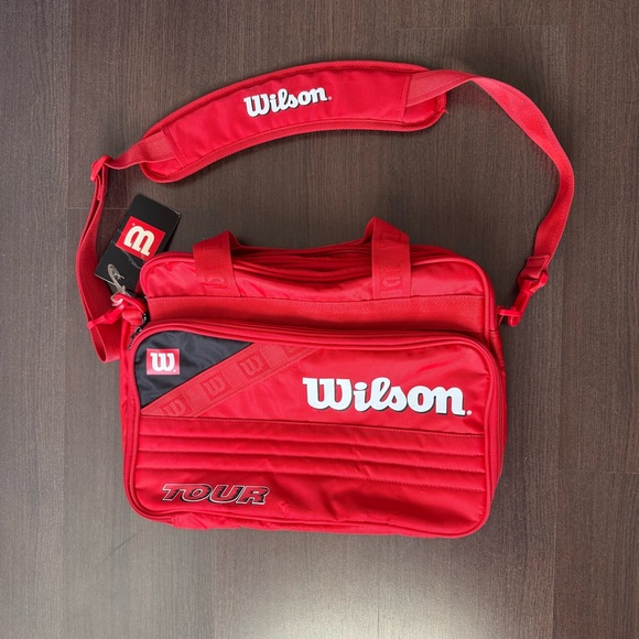 Wilson | Bags | Wilson Tour Red Messenger Bag | Poshmark
